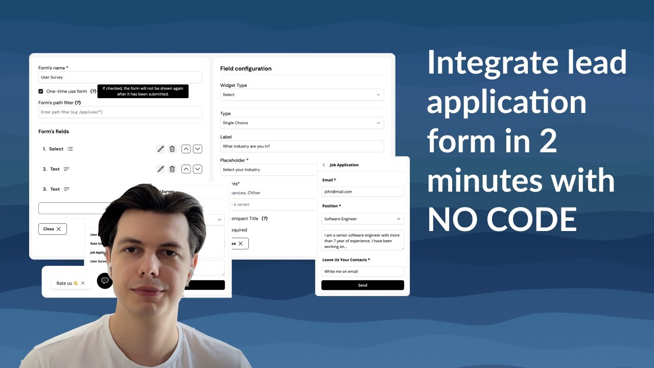 How to integrate lead application form in 2 mins (No Code) - YouTube