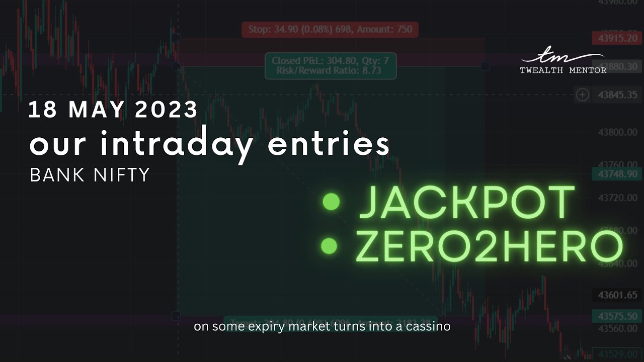 May 18, JACKPOT in Bank Nifty, ZERO to HERO, an astonishing move🤑😍🔥 # ...