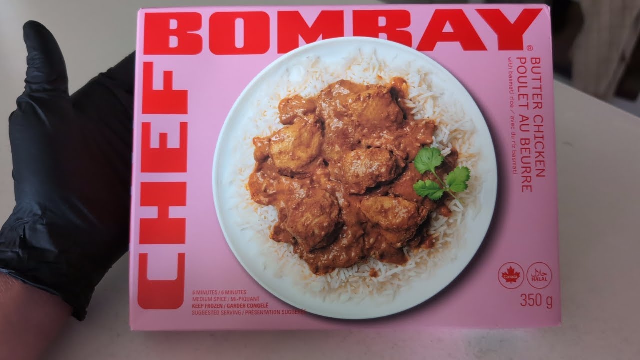 Frozen Butter Chicken TV DINNER REVIEW Chef Bombay (Microwaved!) - YouTube