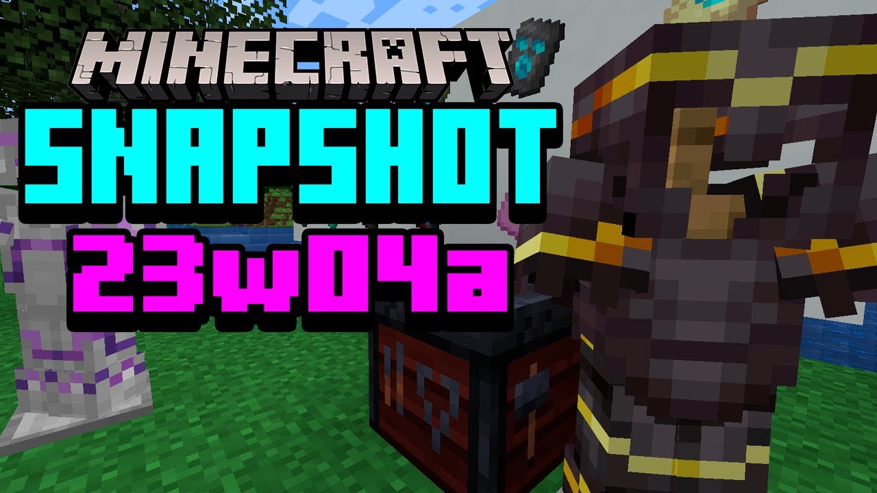 MINECRAFT 1.20 - SNAPSHOT 23w04a - NUEVAS ARMADURAS - YouTube