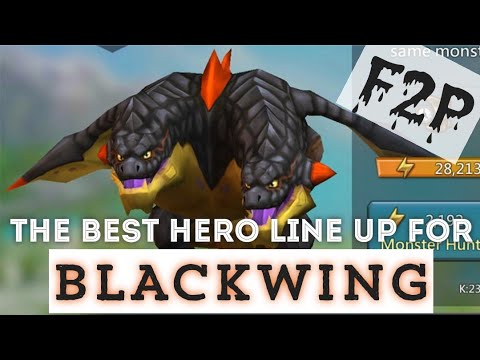 The best heroes line up for hunting BLACKWING monster in LORDS MOBILE ...