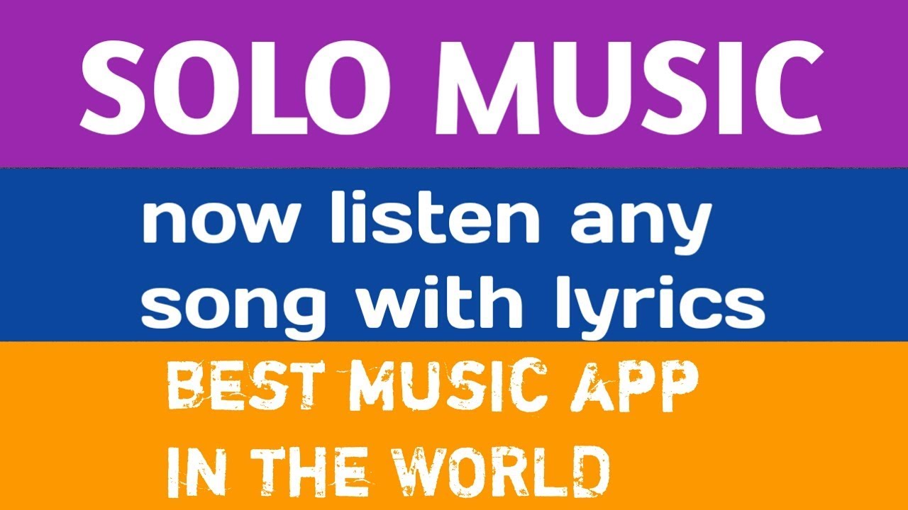 Solo music(playing songs with lyrics) all time best app - YouTube