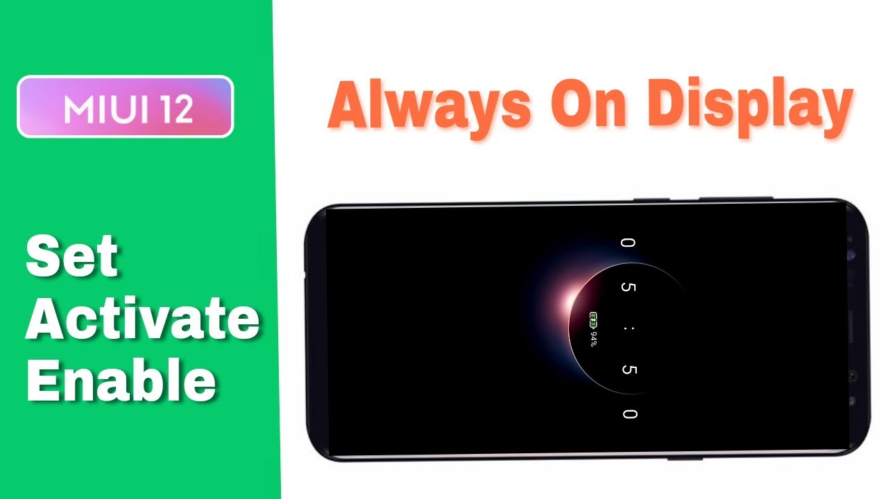 MIUI 12💥Set Always On Display on 💥mi 💥xiaomi 💥poco 💥redmi device - YouTube