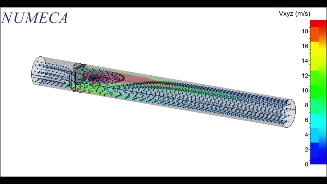 Flow Simulation on a Gate Valve - YouTube