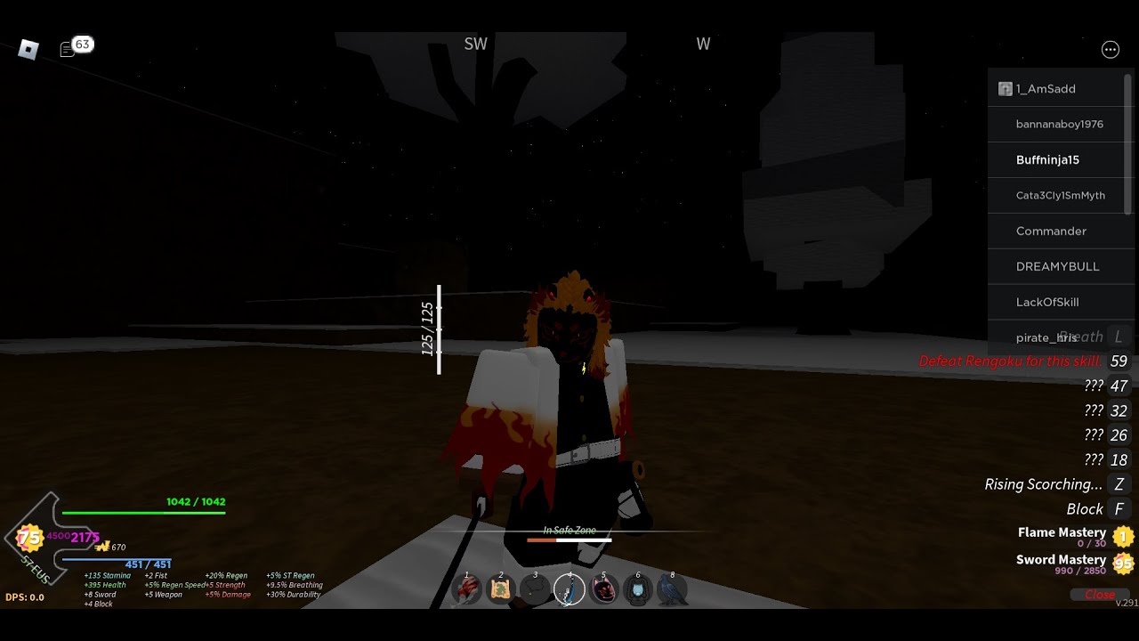 I BECAME RENGOKU AND UNLOCKED FLAME BREATHING!!!(Project Slayers) - YouTube