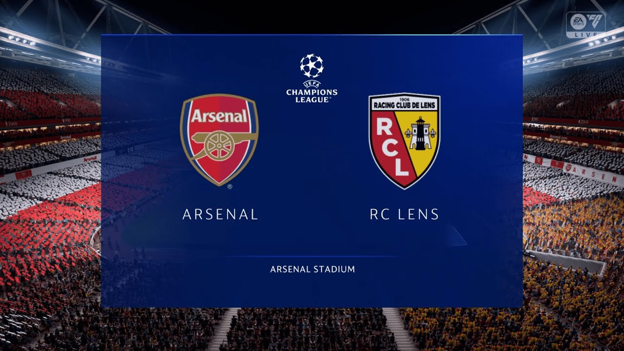 ARSENAL FC vs RC LENS I CHAMPIONS LEAGUE I 29.11.2023 I EA SPORTS FC ...