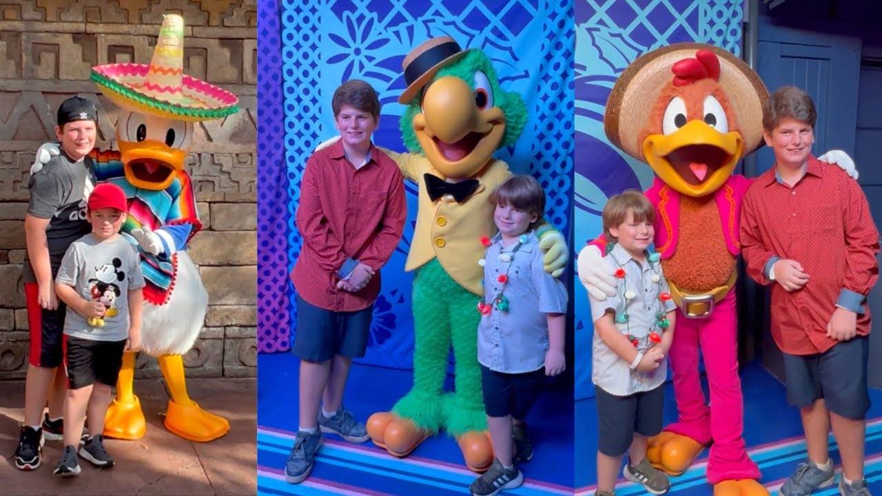 Meeting The Three Caballeros Donald Duck José & Panchito Meet & Greet ...