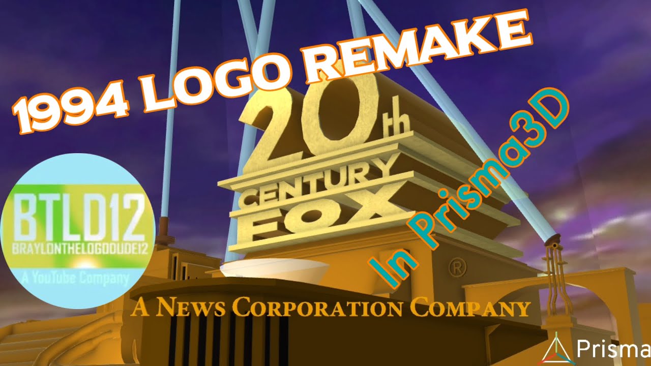 20th Century Fox 1994 Logo Remake V3 in Prisma3D - YouTube