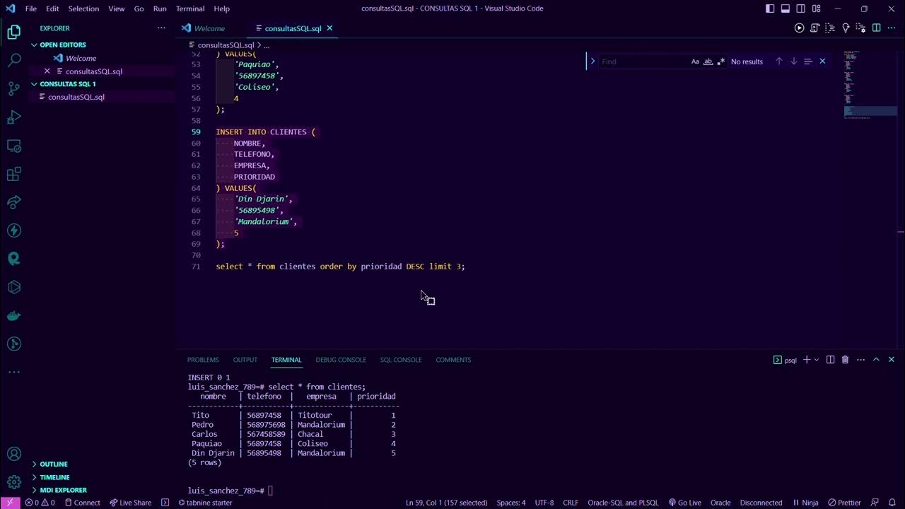 DESAFIO 2 CONSULTAS SQL 1 - YouTube