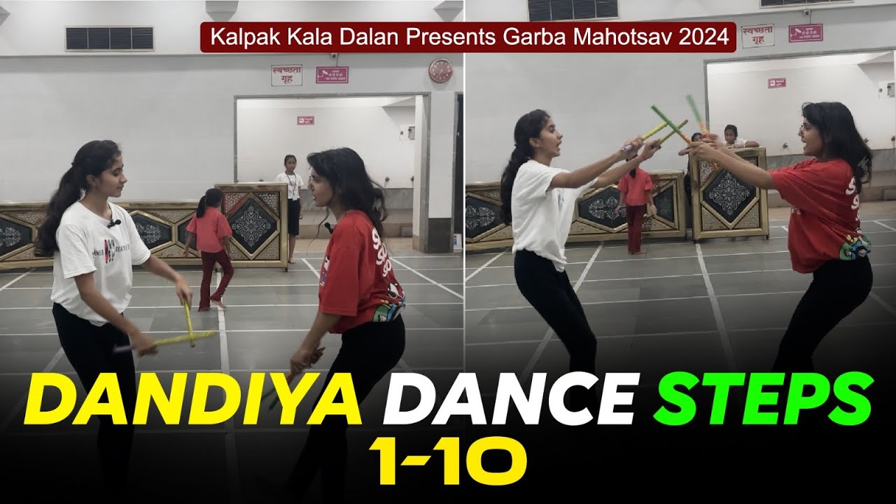 Dandiya Dance Steps Video | Learn 10 Easy Dandiya Steps For Beginners ...