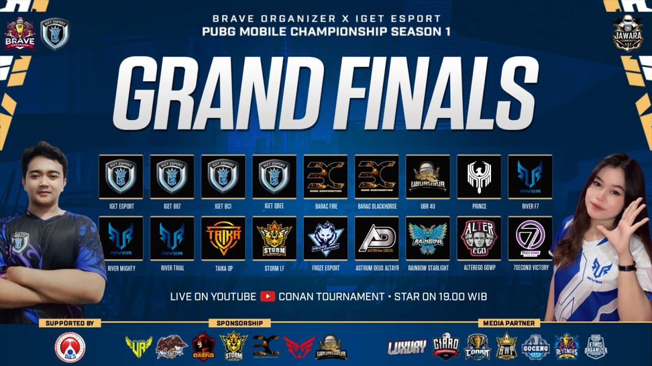 LIVE [PUBGM[-GRANDFINAL TOURNAMENT PUBGM BRAVE X IGET ESPORTS - YouTube