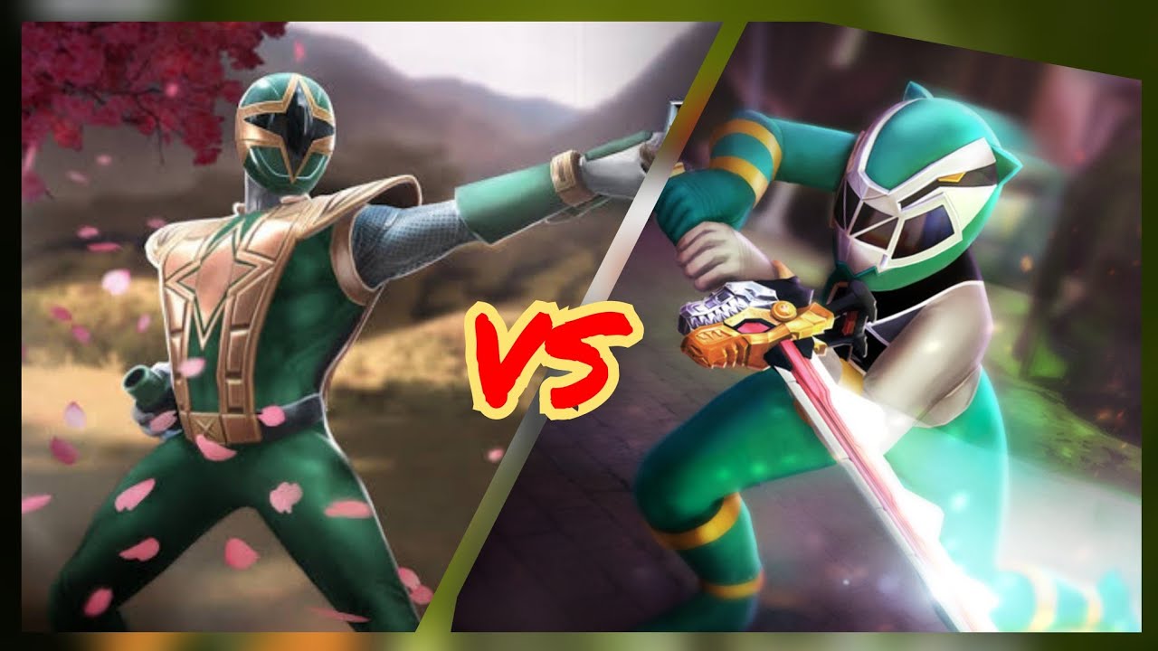 Power Rangers Fight Ninja Storm Green Ranger vs Dino Fury Green Ranger ...