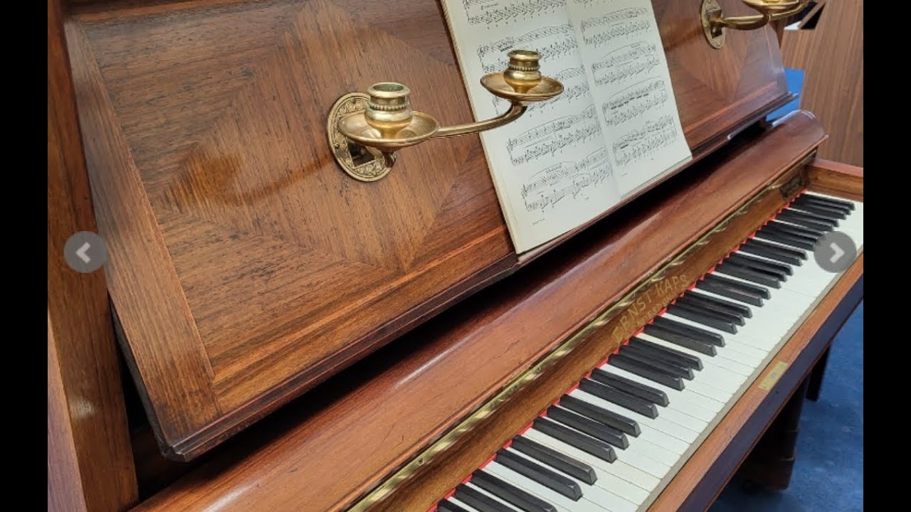 Kaps upright piano c1908 with unique front panel that can be sloped to ...