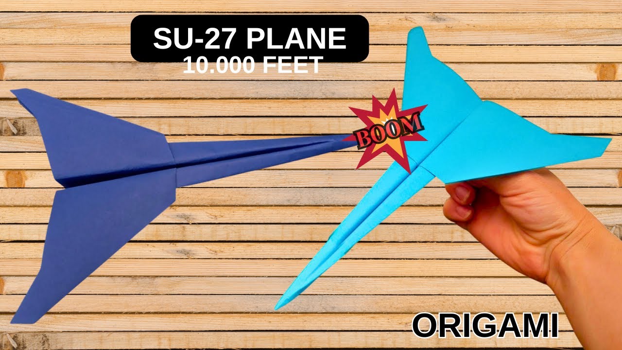 The easiest paper jet AIRPLANE to make || Best Flying Paper Airplane ...