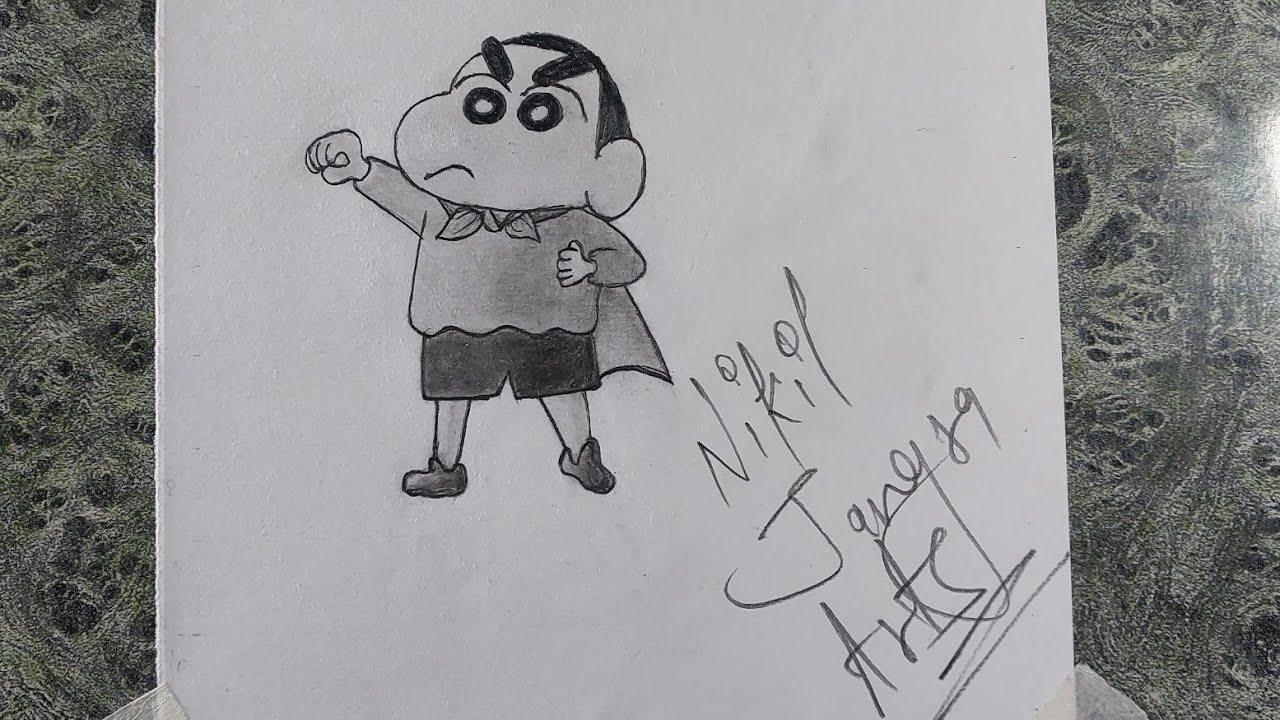 Shin Jigen ! Crayon Shinchan || How to Draw Shinchan || Easy Drawing of ...