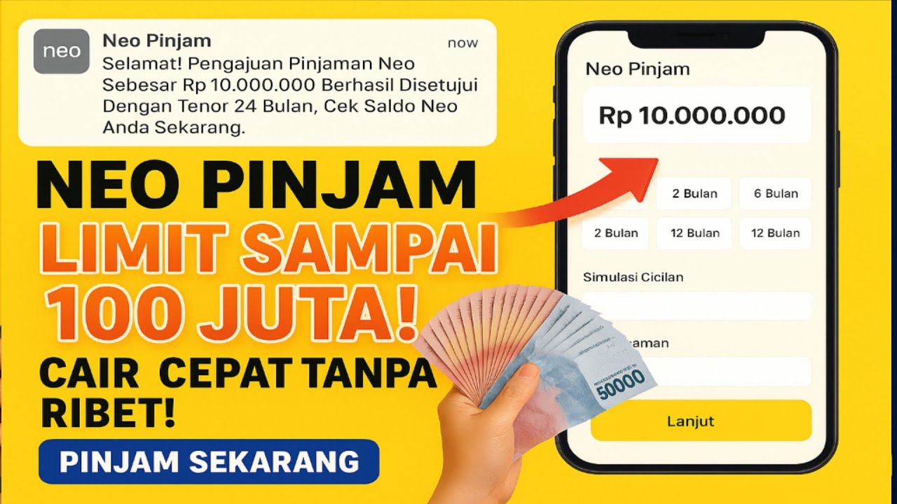 💸LIMIT 100 JUTA!!! Pinjam Sekarang Langsung Cair??? Cara Pinjam Uang Di ...