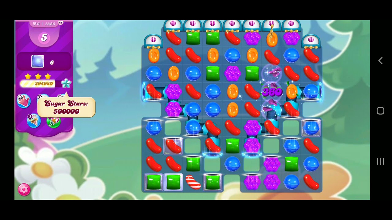 candy crush saga android game play level 1826 - YouTube