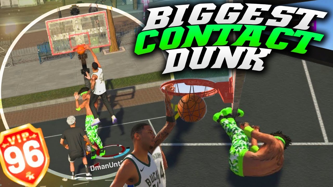 96 Overall Slasher Catches BIGGEST Contact Dunks! OMG! NBA 2K19 Park ...