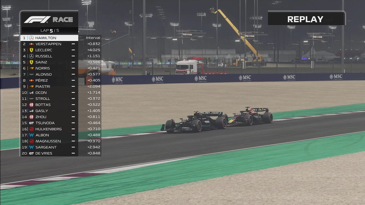 F1 23│Round 18 - Qatar Grand Prix│4K UHD│Challenge for the world ...