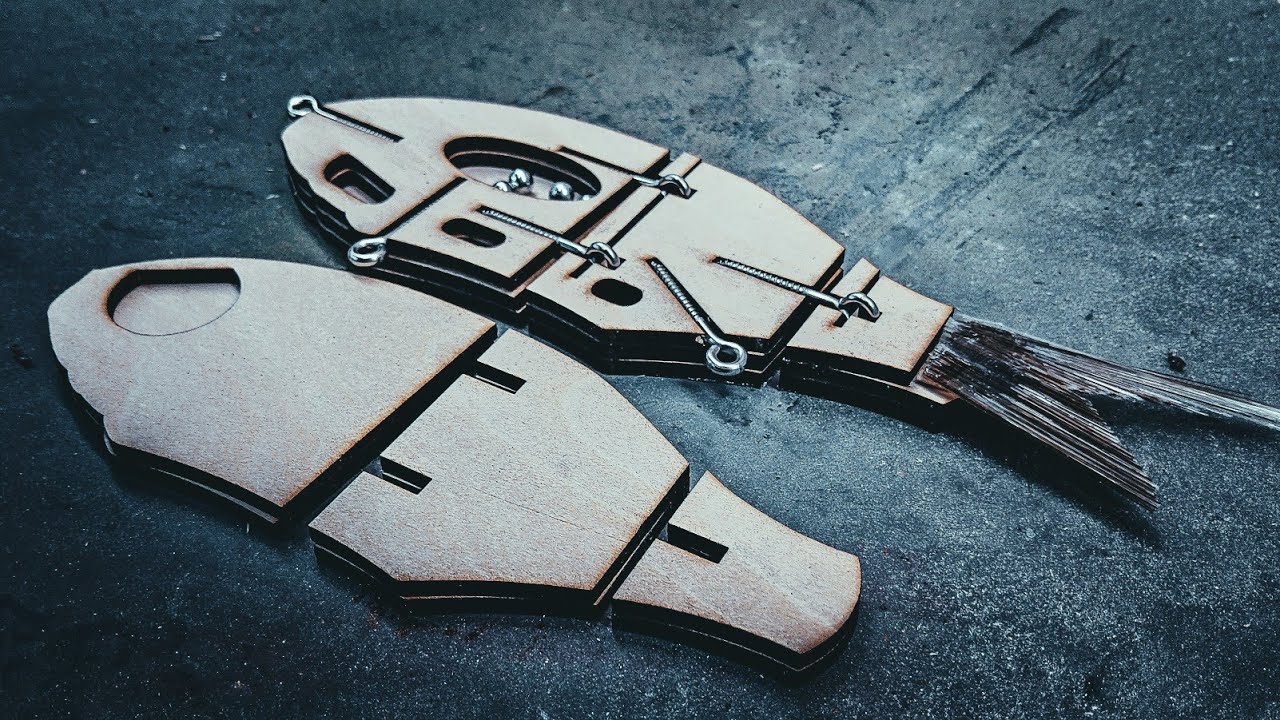 Custom Lure Build: Laser Cut Wooden Swimbait // Baker Builds Lure ...