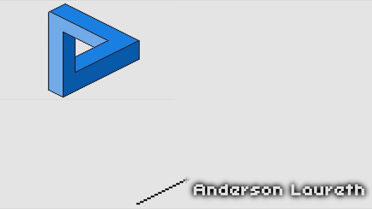 MS Paint - Optical illusion - Pixel art - YouTube