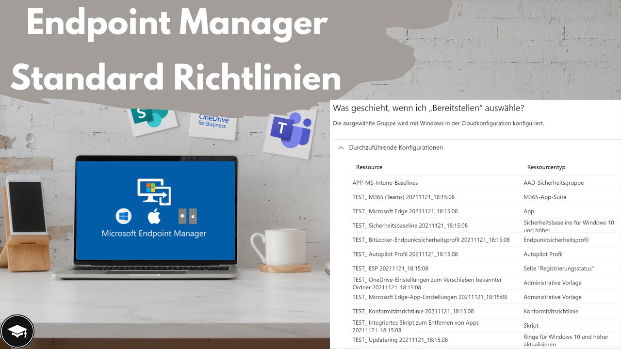 Microsoft Endpoint Manager 04 | Standard Richtlinien erstellen und ...
