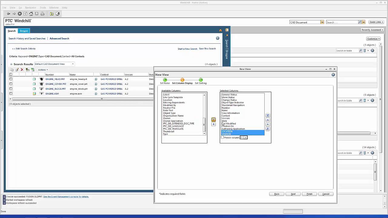 Windchill 11.0 Creating Table Views - YouTube