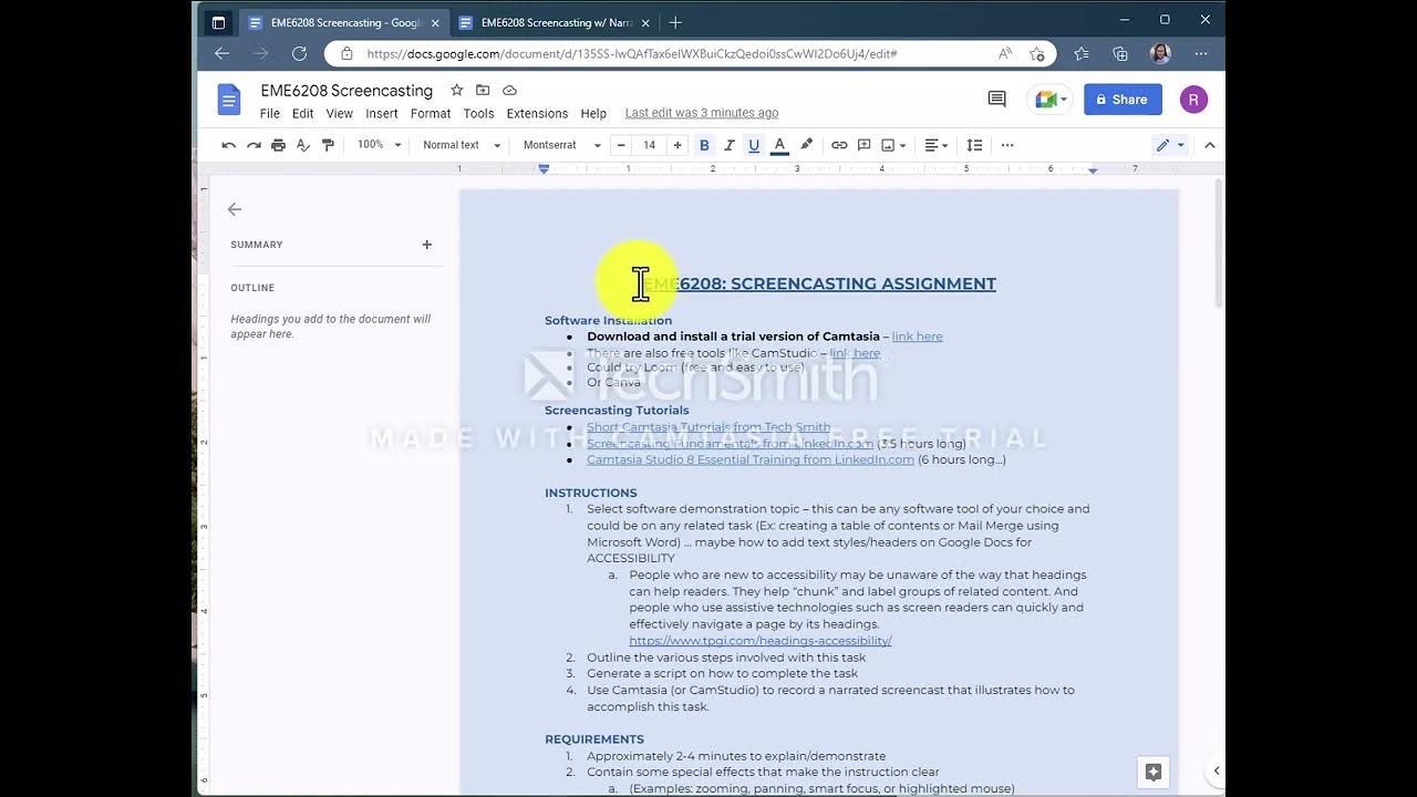 TUTORIAL: How to Add Accessibility Headers to Google Docs - YouTube