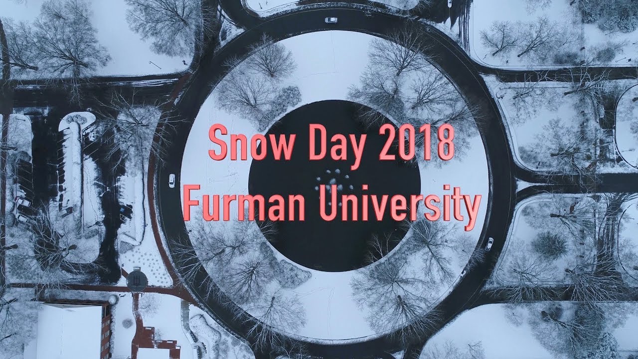 Snow Day Aerial 2018 - Furman University - YouTube