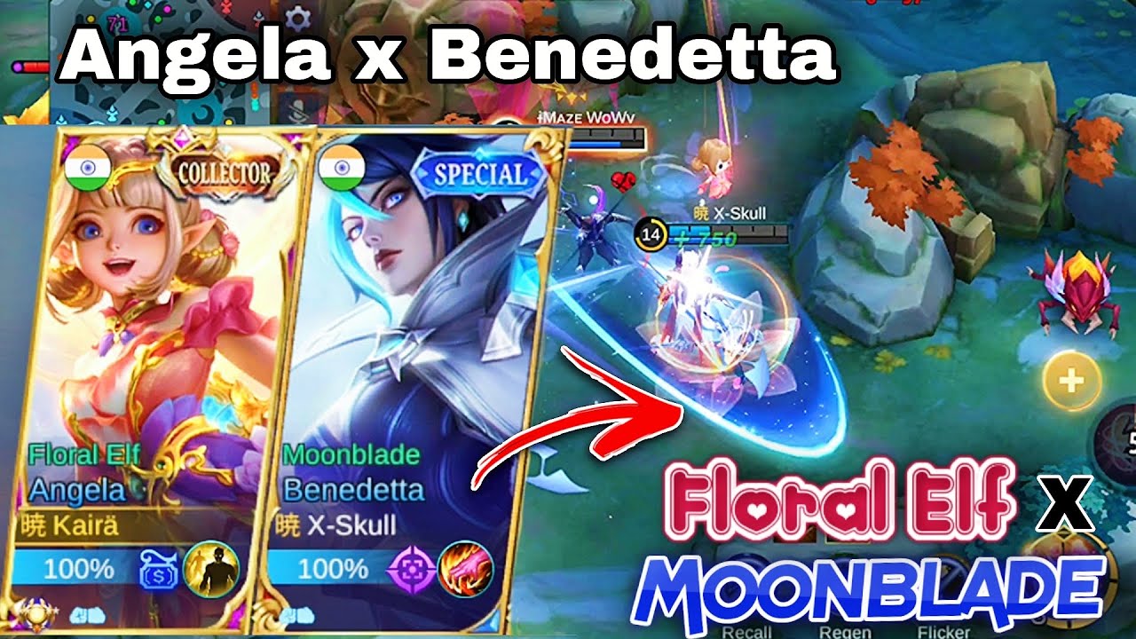 ANGELA X BENE MOONBLADE X FLORAL ELF OP COMBO!🌸🌙FLOWER MOON - YouTube