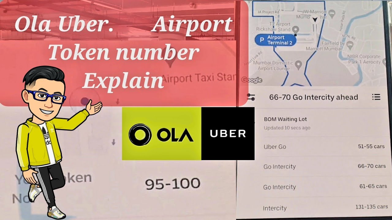एयरपोर्ट पर बुकिंग कैसे मिलती है | Ola Uber Airport bookings and Token ...
