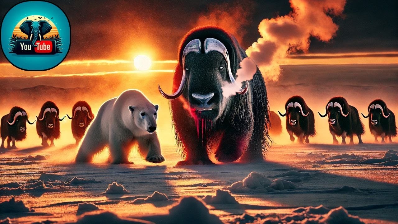 🐻‍ ️🦬 Polar Bear vs. Musk Ox: Clash of Arctic Titans! | Savage Battle ...