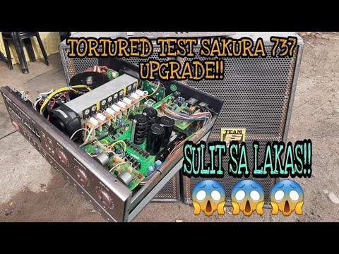SAKURA 737 AMPLIFIER UPGRADE TORTURE TEST LOADED 4PCS 500 WATTS D15 ...