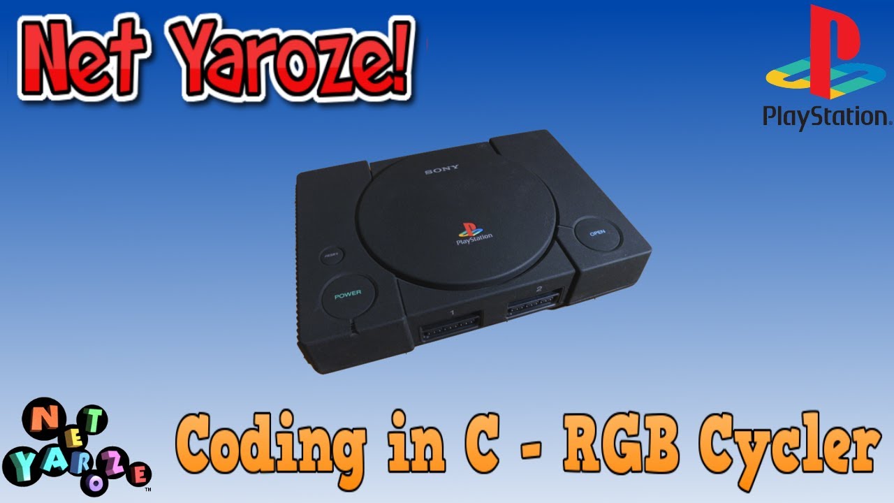 PlayStation Net Yaroze | C Programming | RGB Cycler - YouTube