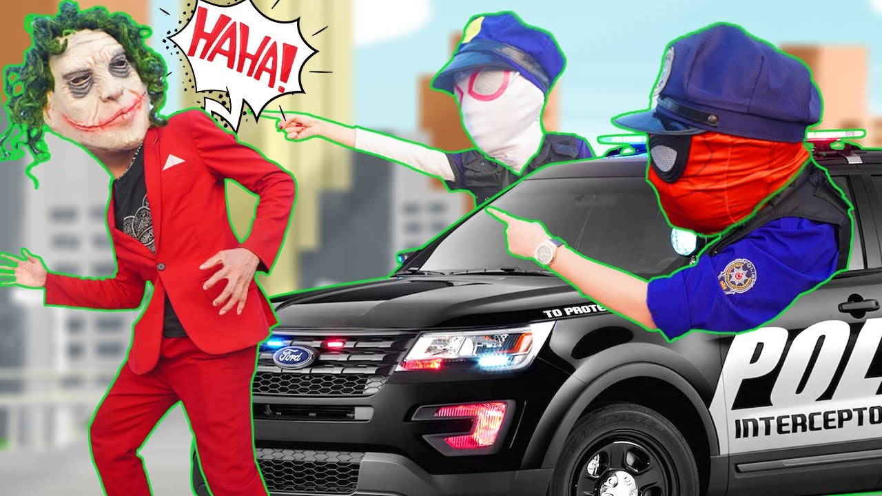 SUPERHERO's SWAT Story || Joker Escape And Steal Car Of Spider-Man SWAT ...