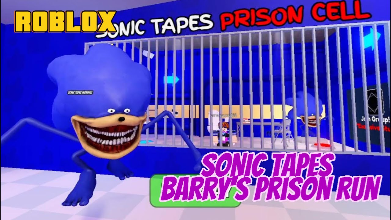 SONIC TAPES Barry's Prison Run 😱 Roblox - YouTube