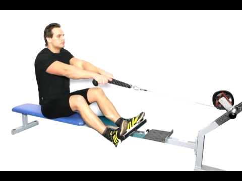 Remo con toma de cuerda sentado con polea - YouTube