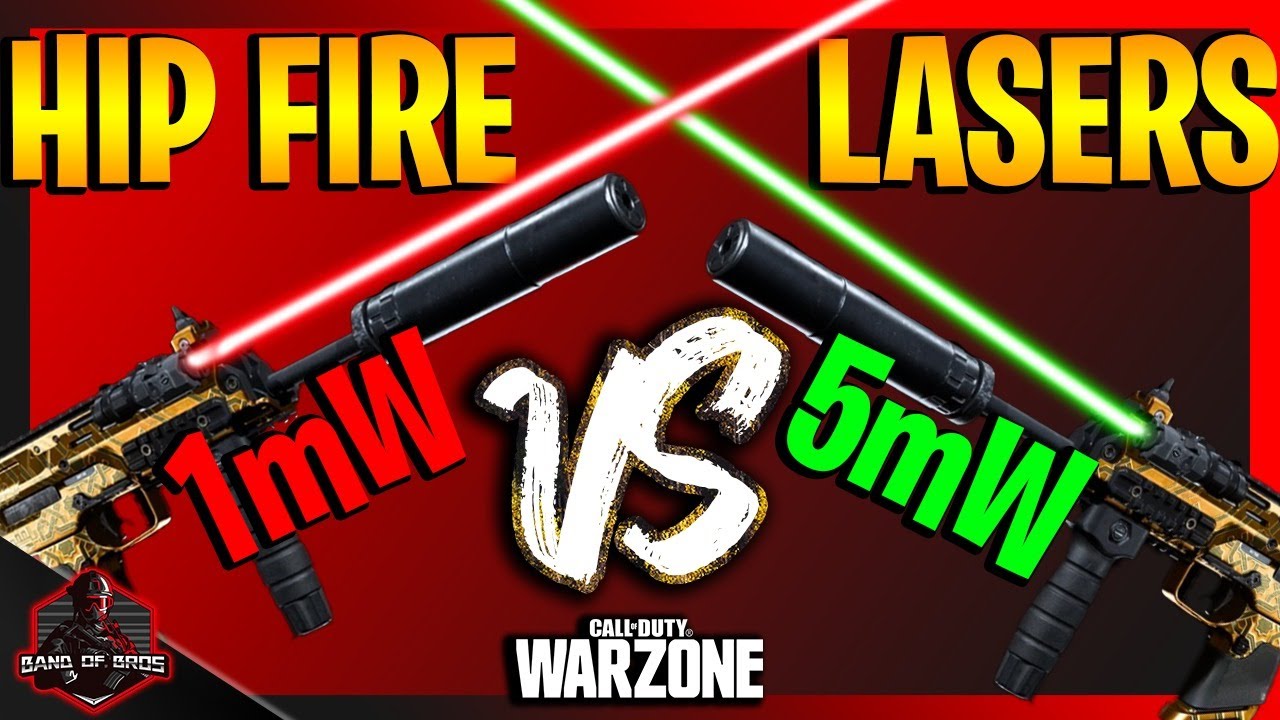 BEST LASER for HIP FIRE in WARZONE | 5MW vs 1MW vs NO Laser | Hip Fire ...