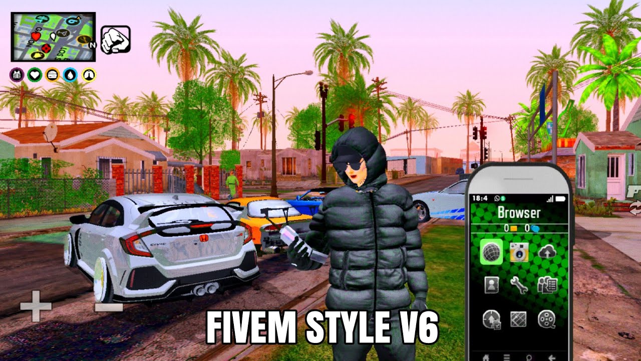 REVIEW GTA SA LITE FIVEM STYLE V6 FULL MOD NUANSA INDONESIA TERBARU ...