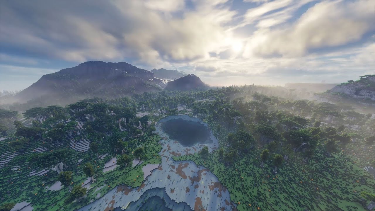 5 Minutes of Relaxing Minecraft Scenery - Timelapse [Shaders/60fps ...