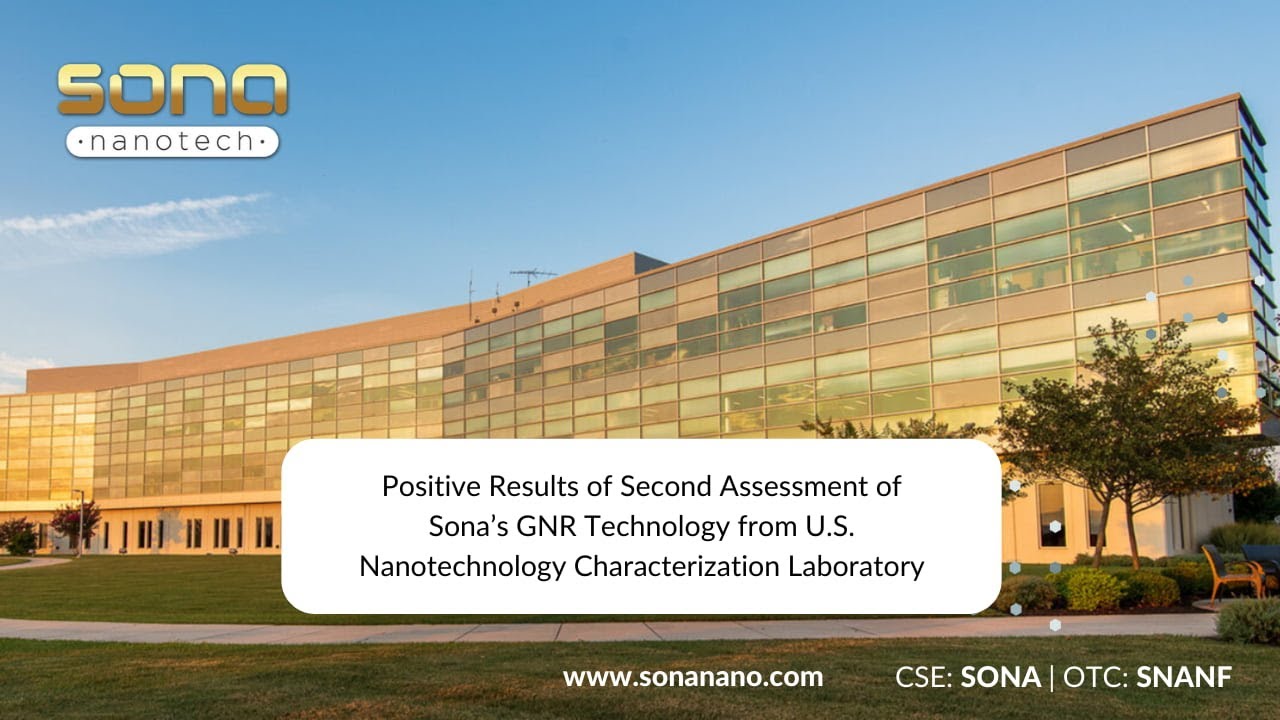 Positive Results of 2nd Assessment of Sona's GNR Technology from NCL - YouTube