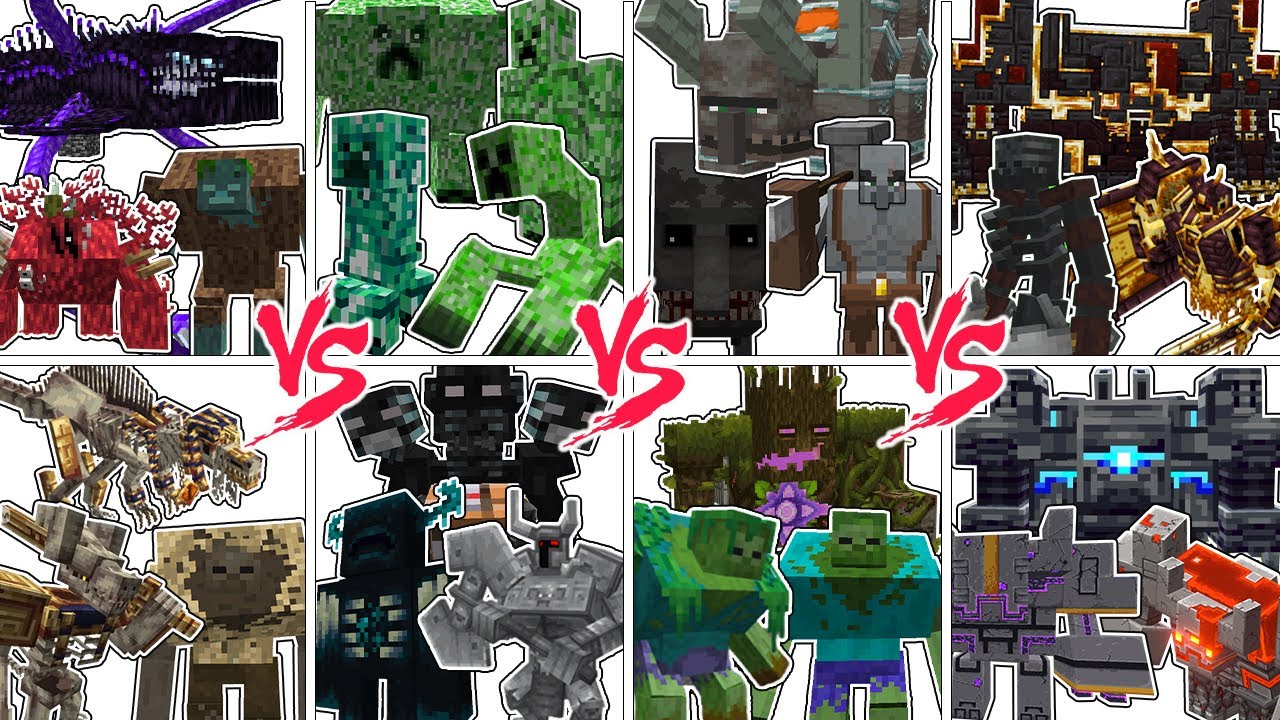 ULTIMATE BIOME BOSS TOURNAMENT - Minecraft Mob Battle - YouTube
