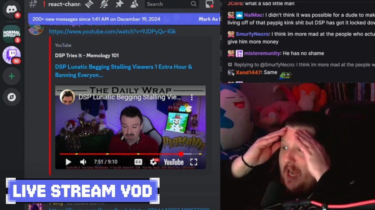 Just Chatting & Discord Reacts - December 25, 2024 - NormalDifficulty VODs Live Stream Archive ...