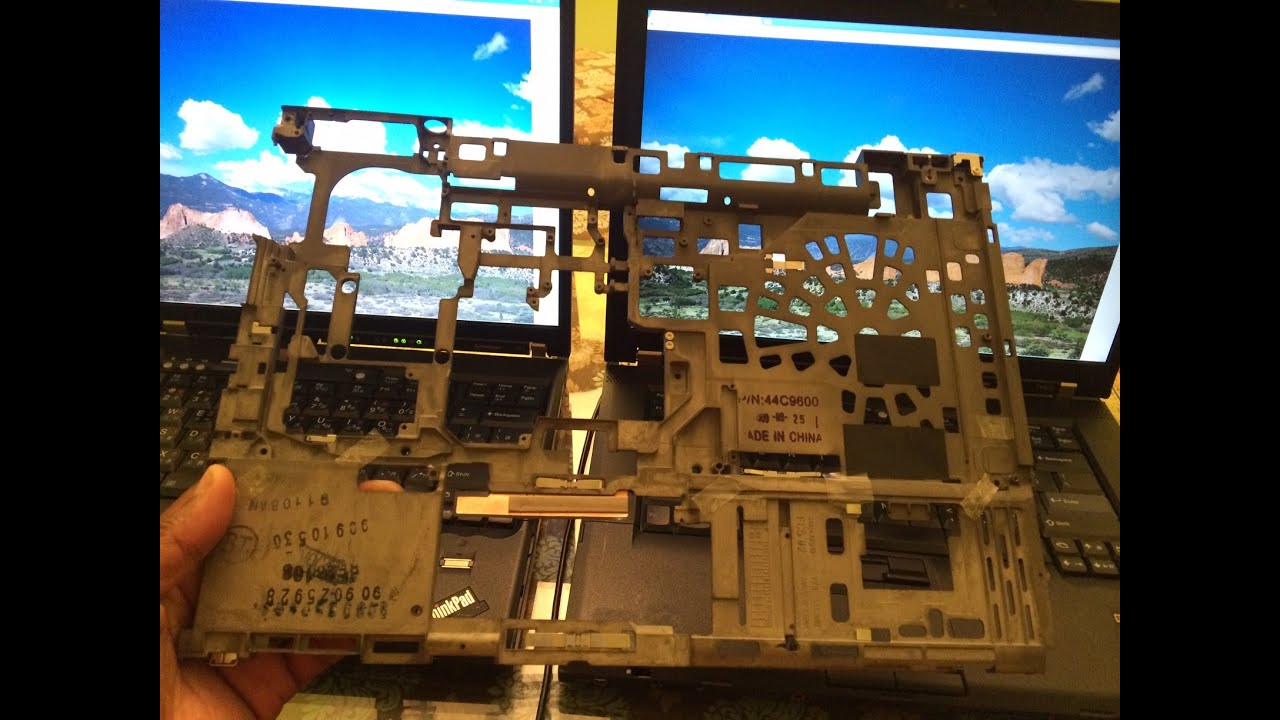 Thinkpad W500 T500 Broken Hinge DIY Fix Part 2 of 3 - YouTube