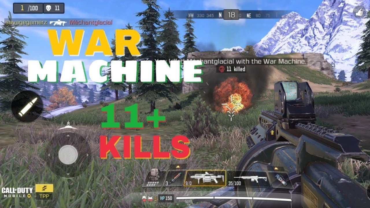 war machine in royal battle, call of duty game play - YouTube