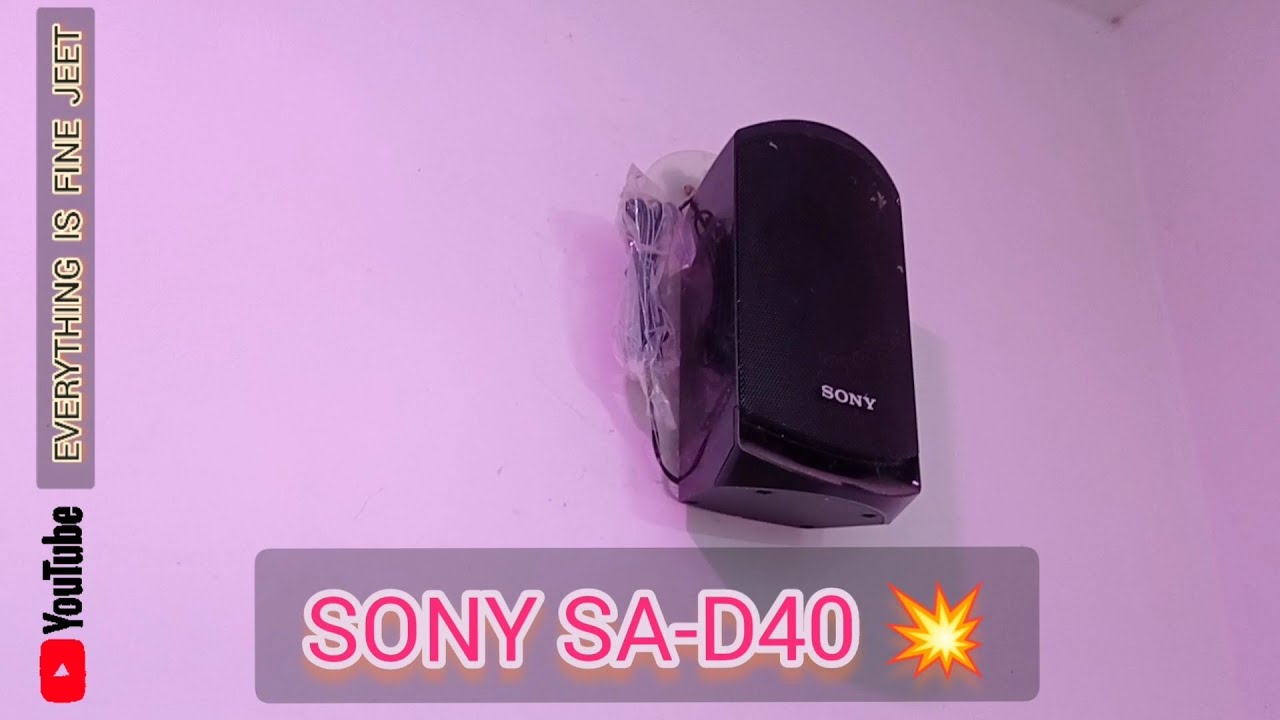 SONY SA-D40 💥 wire connection - process FULL video -(wall ke undaar ...