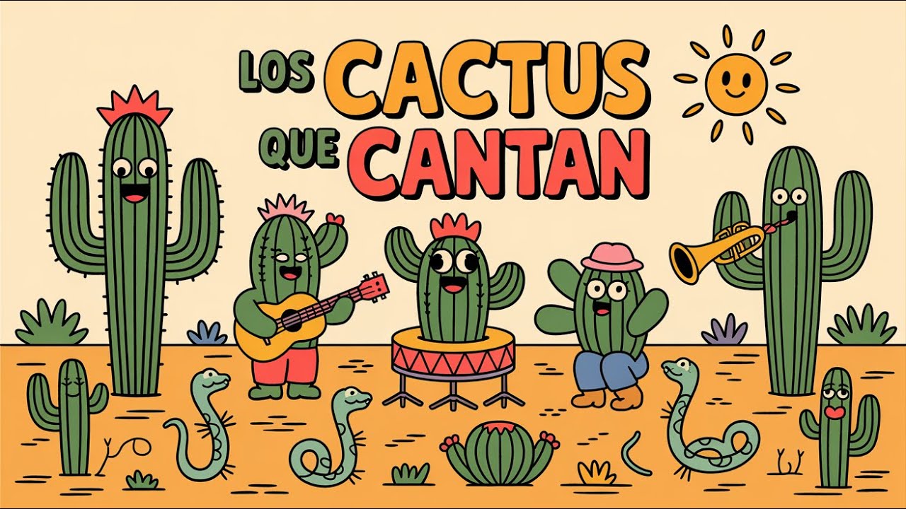 🌵 Los Cactus que Cantan - Canción Infantil Divertida del Desierto | El ...