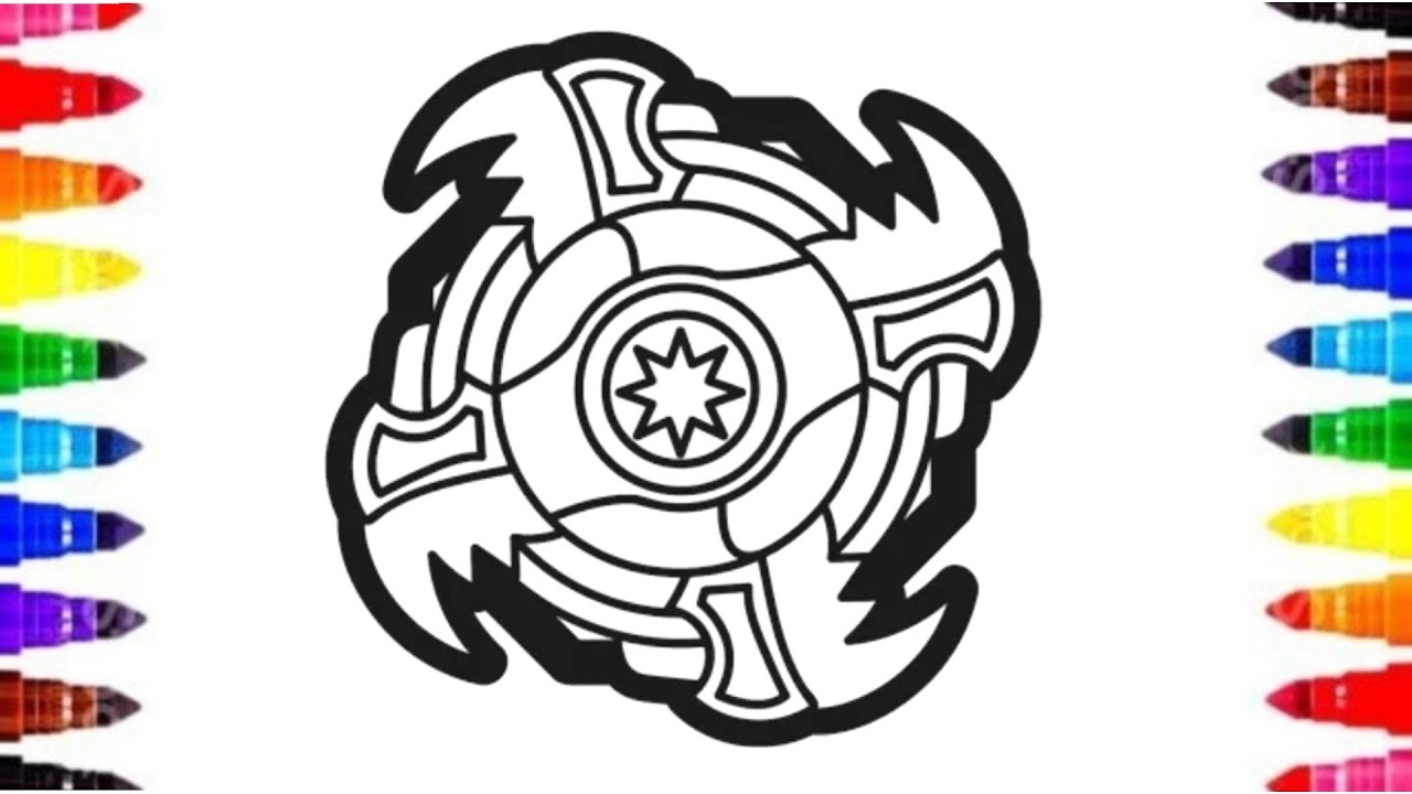 How to Paint Beyblade Easy and Simple Coloring Pages Painting class for ...