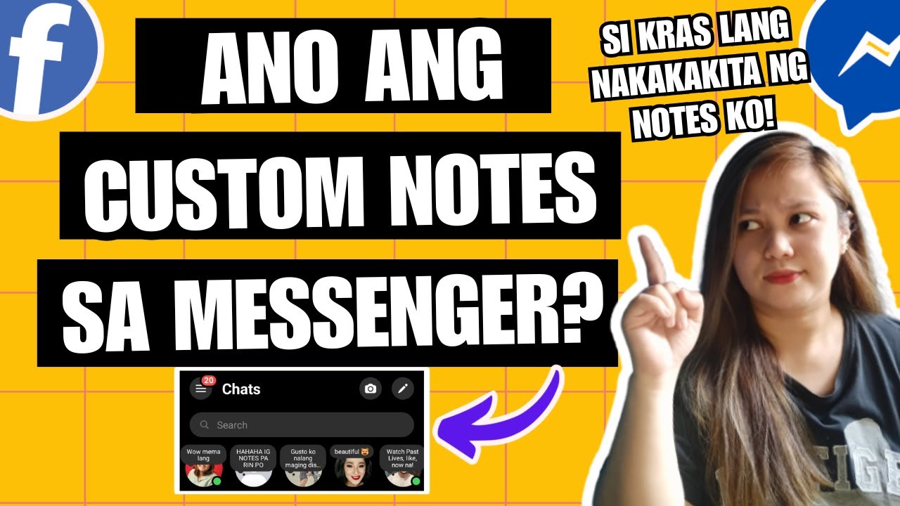 ANO ANG CUSTOM NOTES SA MESSENGER? SI CRUSH LANG MAKAKA-KITA NG NOTES ...