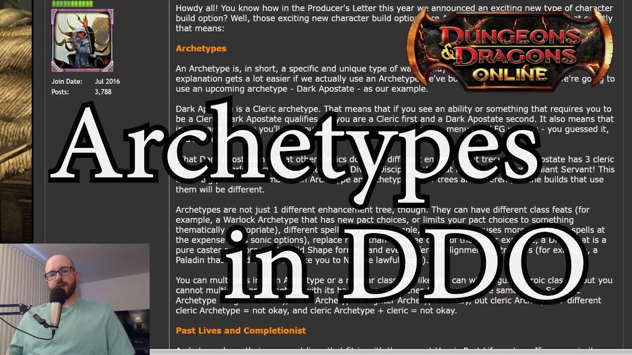 DDO Archetypes - More Details Released, My Thoughts and Opinions - YouTube